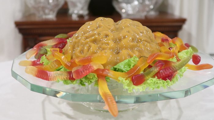 How to Make A Creepy and Delicious Jello Brain for Halloween
