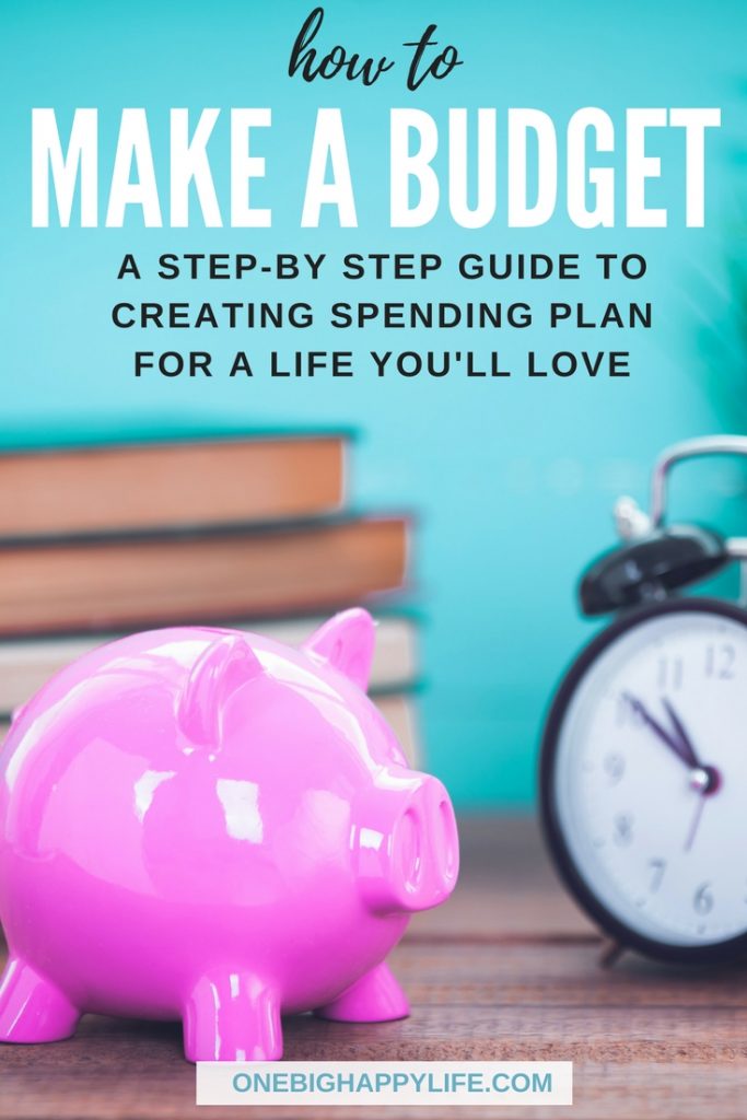 The Complete Guide to Creating A Spending Plan that Works – One Big ...